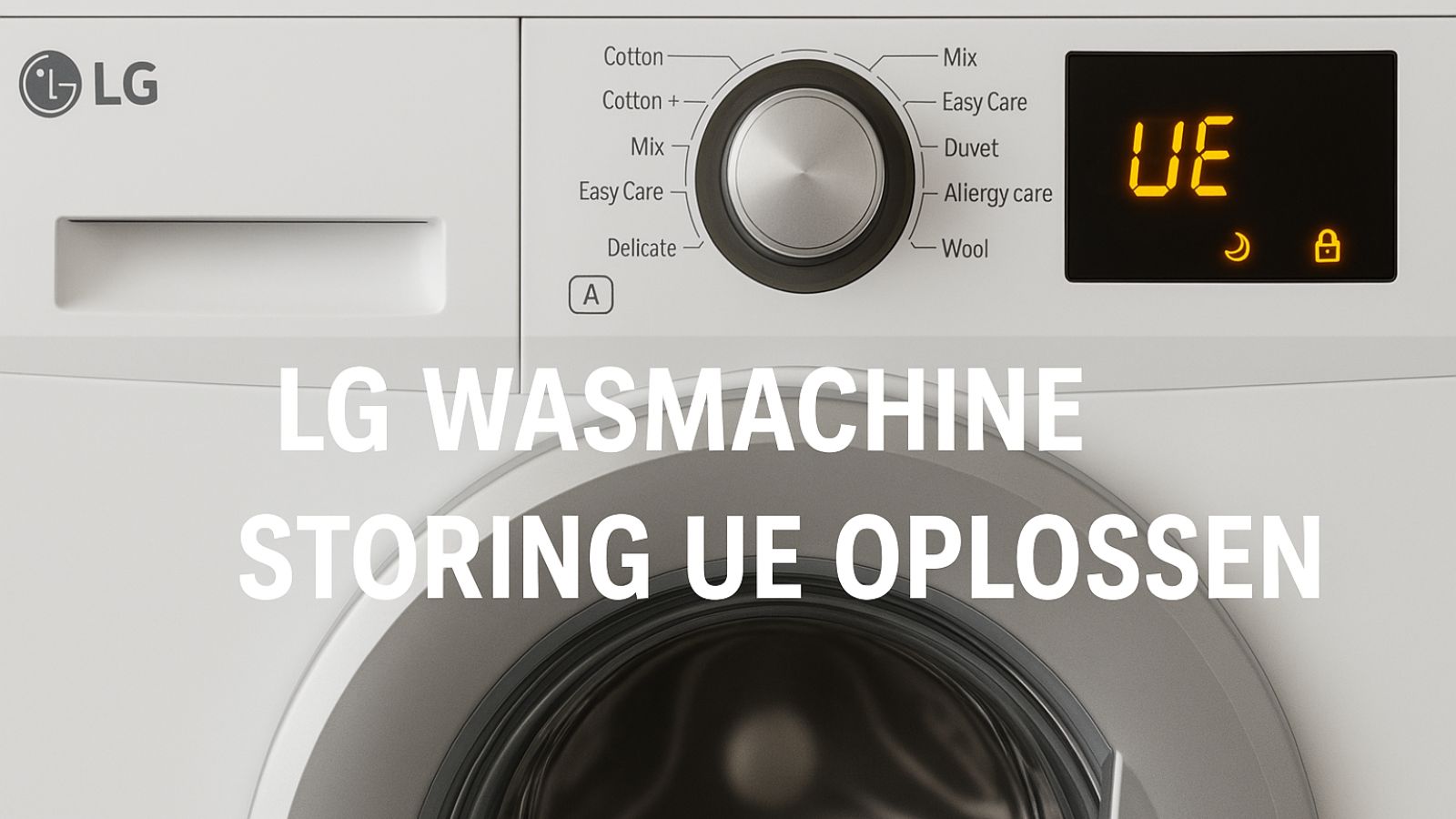LG wasmachine storing UE oplossen